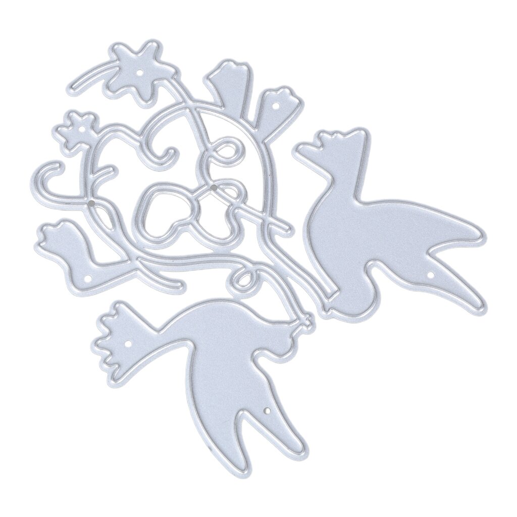 Птицы Металлические Режущие Штампы Трафарет DIY Альбом Для Скрапбукинга Бумажная Карточка Шаблон Плесень