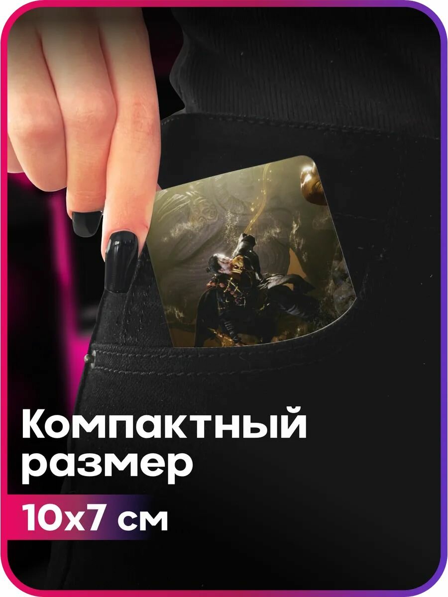 Картхолдер 1-я Наклейка, черный, желтый, бежевый, серый — фото 1