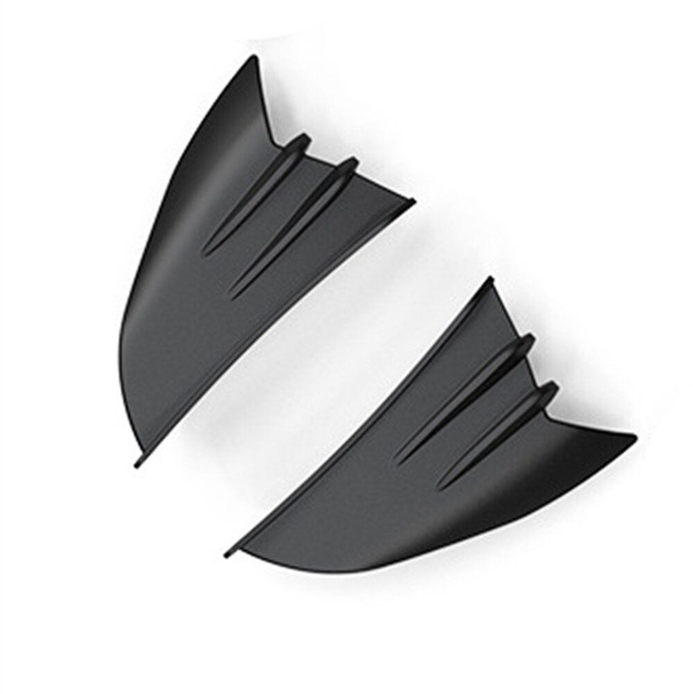 2x Матовые черные мотоциклетные аэродинамические крылья боковые обтекатели спойлеры наклейки