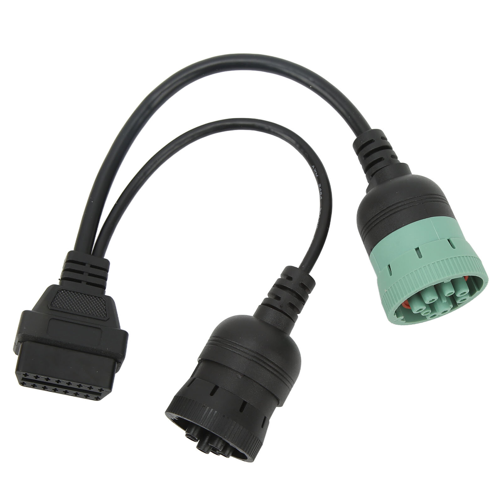 OBD2 диагностический кабель для грузовиков, переходник OBDII 16Pin на 6Pin J1708 и 9Pin J1939, Y-сплиттер для сканера