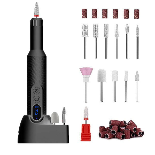 Портативная машинка для шлифовки ногтей, специализированный маникюрный аппарат, полностью автоматический набор инструментов для удаления и обработки ногтей, электрическая полировщик для ногтей.