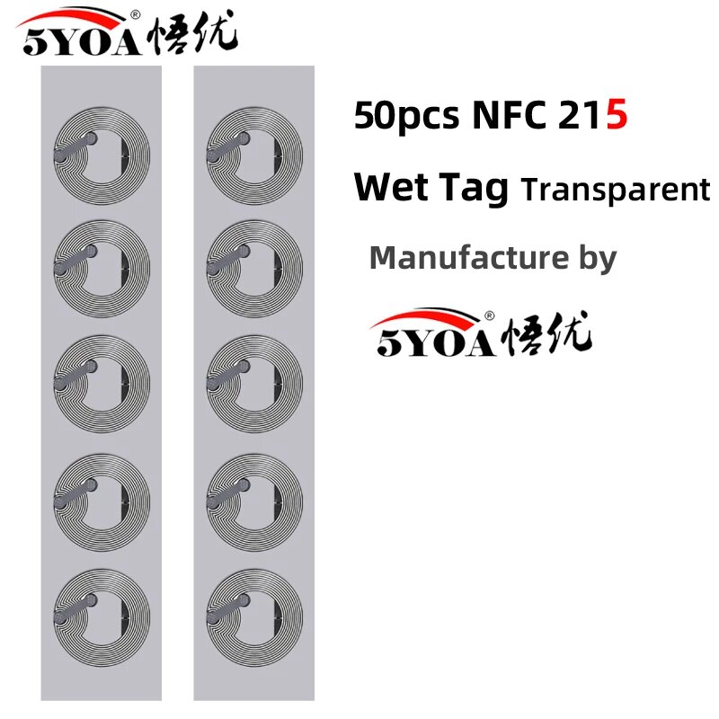 NFC-метки 5YOA Ntag213 Ntag215 540 байт 50pcs Wet215