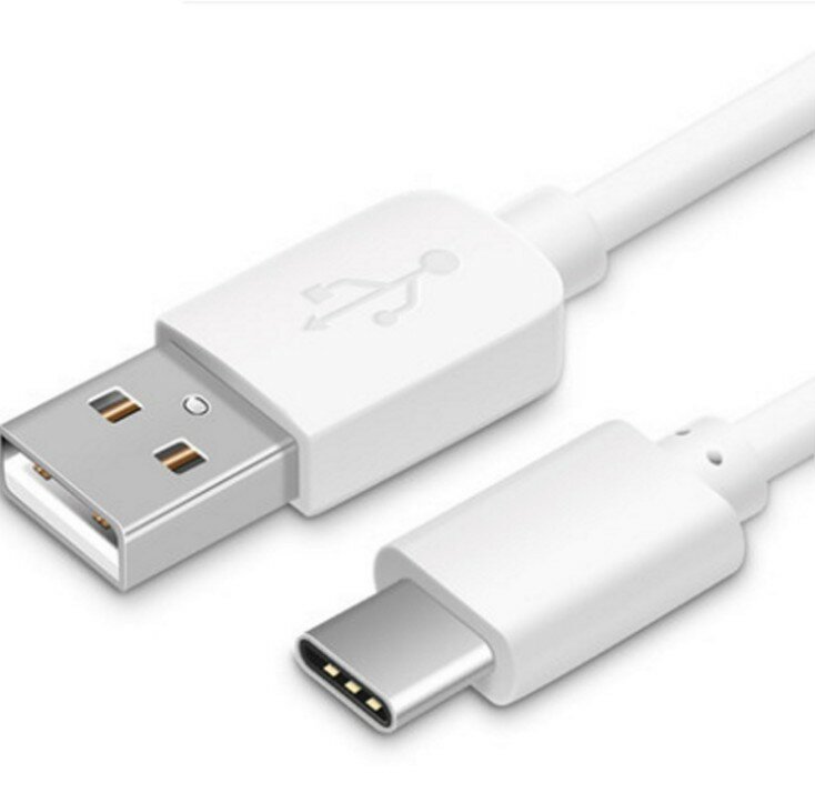 Usb type c кабель для андроид устройств с быстрой зарядкой и передачей данных белый 3м