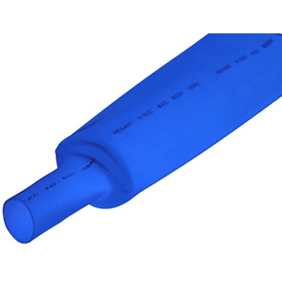 Термоусадочная трубка Rexant 30,0/15,0 мм синяя (10 шт. по 1 м.), 23-0005