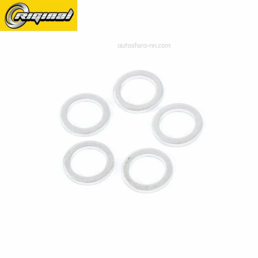 RIGINAL RG2151323001K Уплотнительное кольцо сливной пробки маслян. поддона Hyundai/Kia/VAG ALL (20*14*2) (кт.5шт) RIGINAL