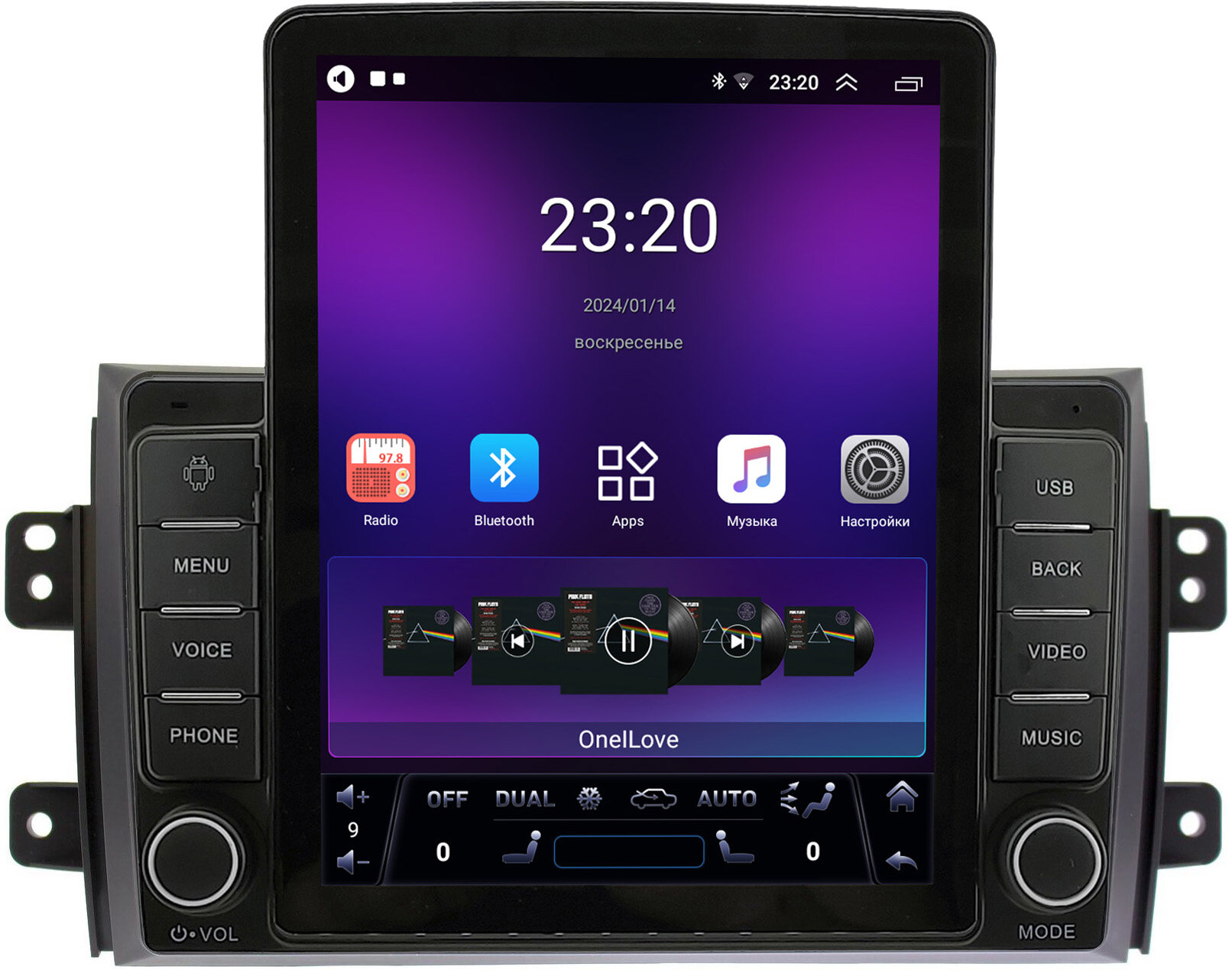 Штатная магнитола Suzuki SX4 2006-2014 Canbox GTR095-9035 на Android 10 (QLed, 4/64, DSP, CarPlay)