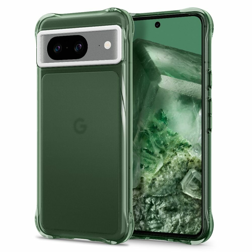 Чехол Spigen Cyrill на Google Pixel 8 (ACS06307) Ultra Sheer / Спиген чехол для Пиксель 8 накладка, противоударный, с защитой камеры, зеленый