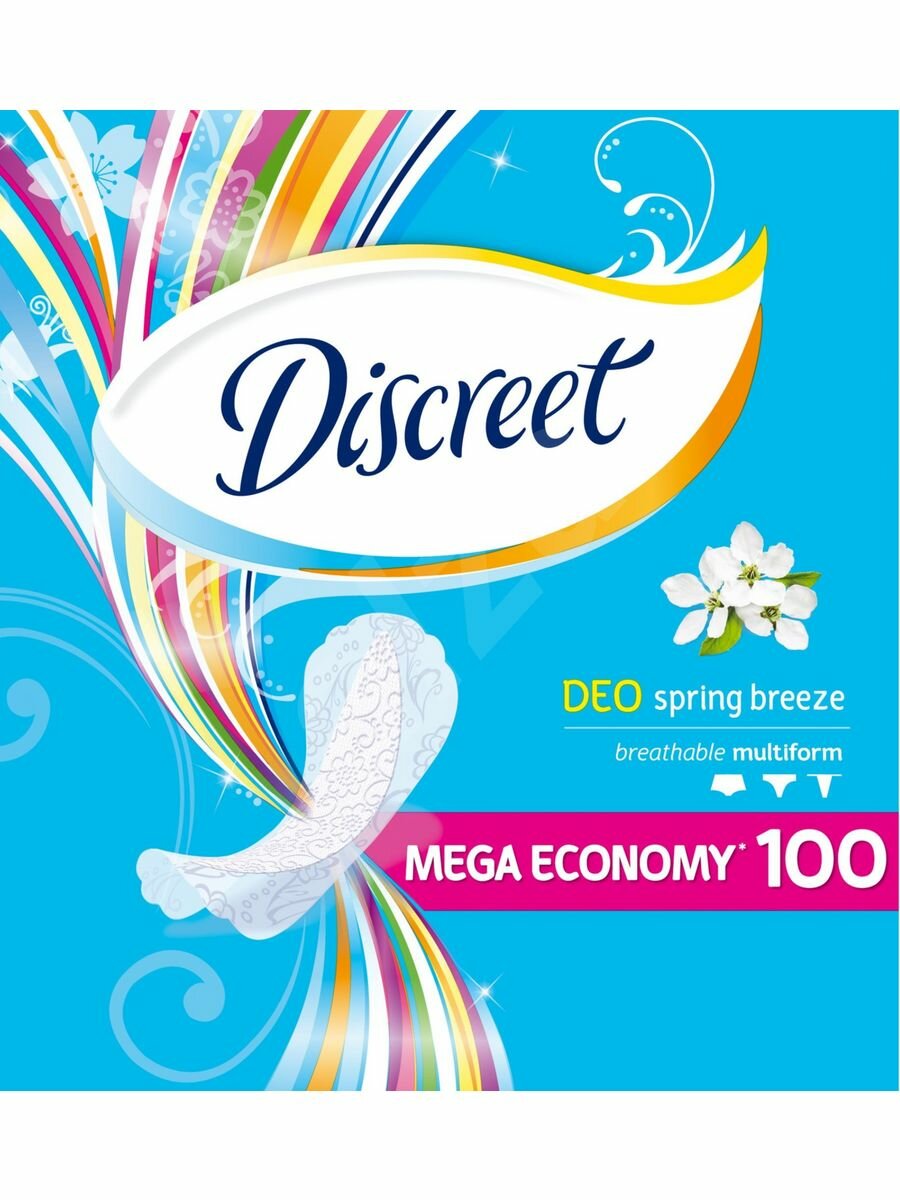 Alldays Ежедневные прокладки Discreet Deo Spring 100 шт