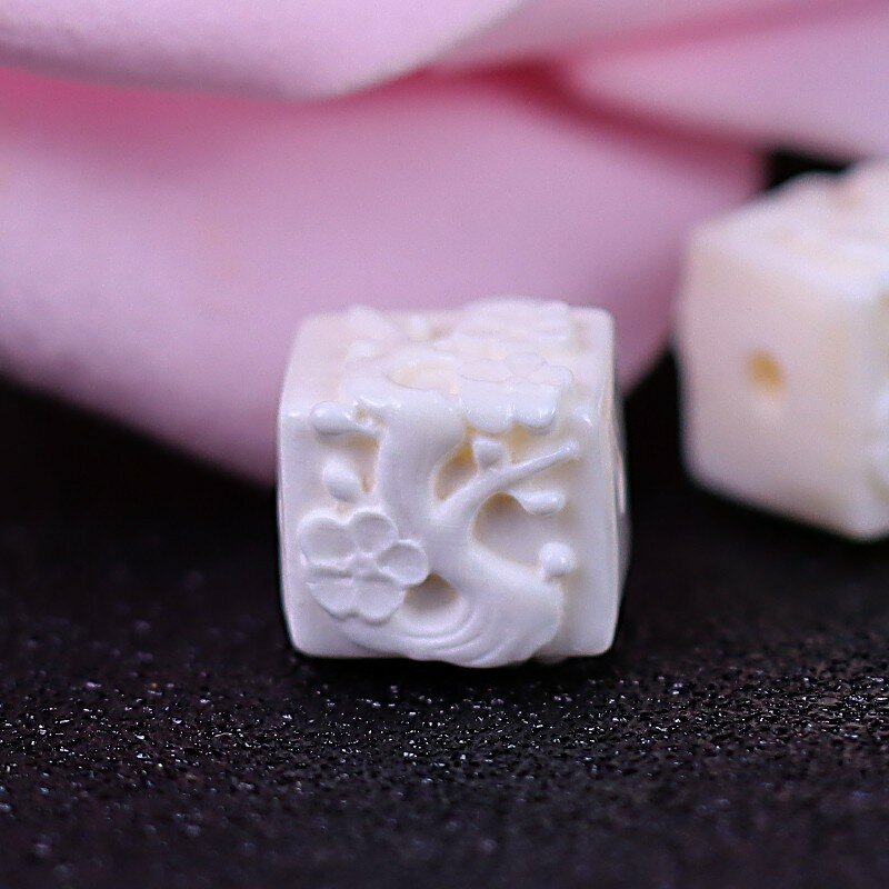 Бусины Wear good jewelry "Зуб мамонта", ручная работа, с сквозным отверстием