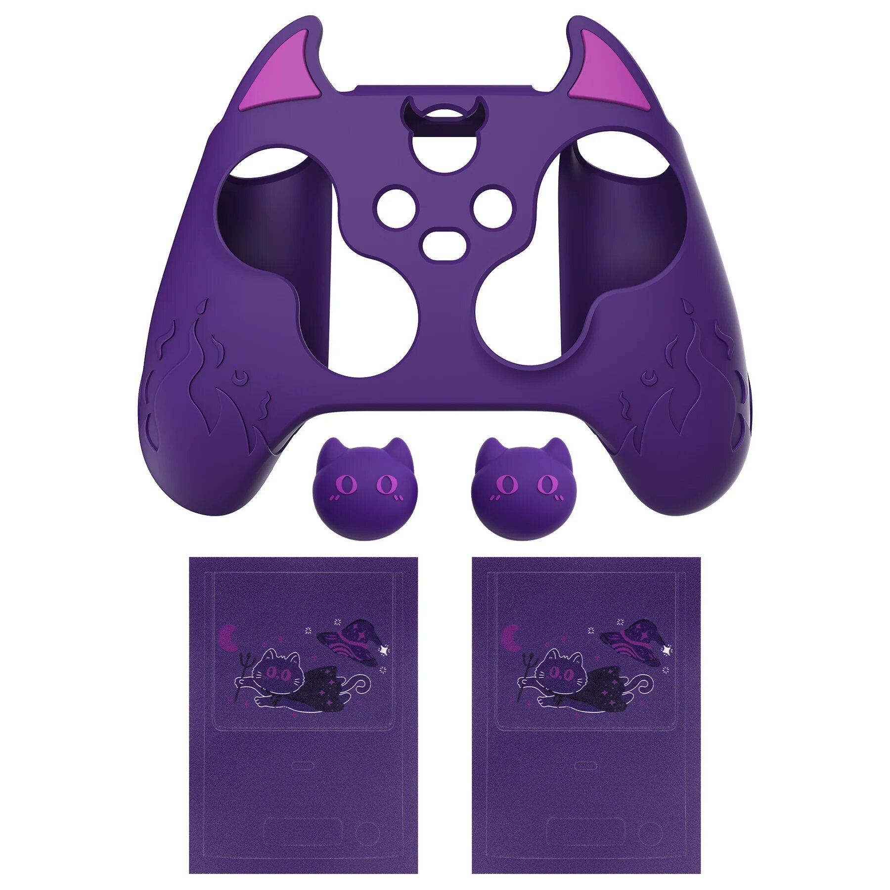 EXtremeRate силиконовый чехол Cute Demon для контроллера Xbox Series X/S Purple