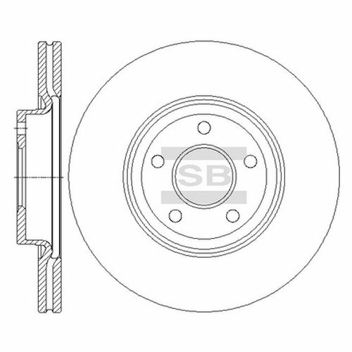 Тормозной диск передний Hi-Q SD5313