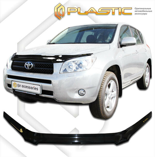 Дефлектор капота Toyota Rav4 ASA30, ASA31, ASA31W, ASA36W 2006-2008 Classic черный exclusive