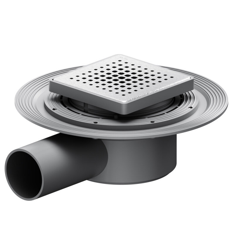 Трап для душа Am.Pm MasterFlow 10х10 W01BD-P11-010-01SB сталь матовая