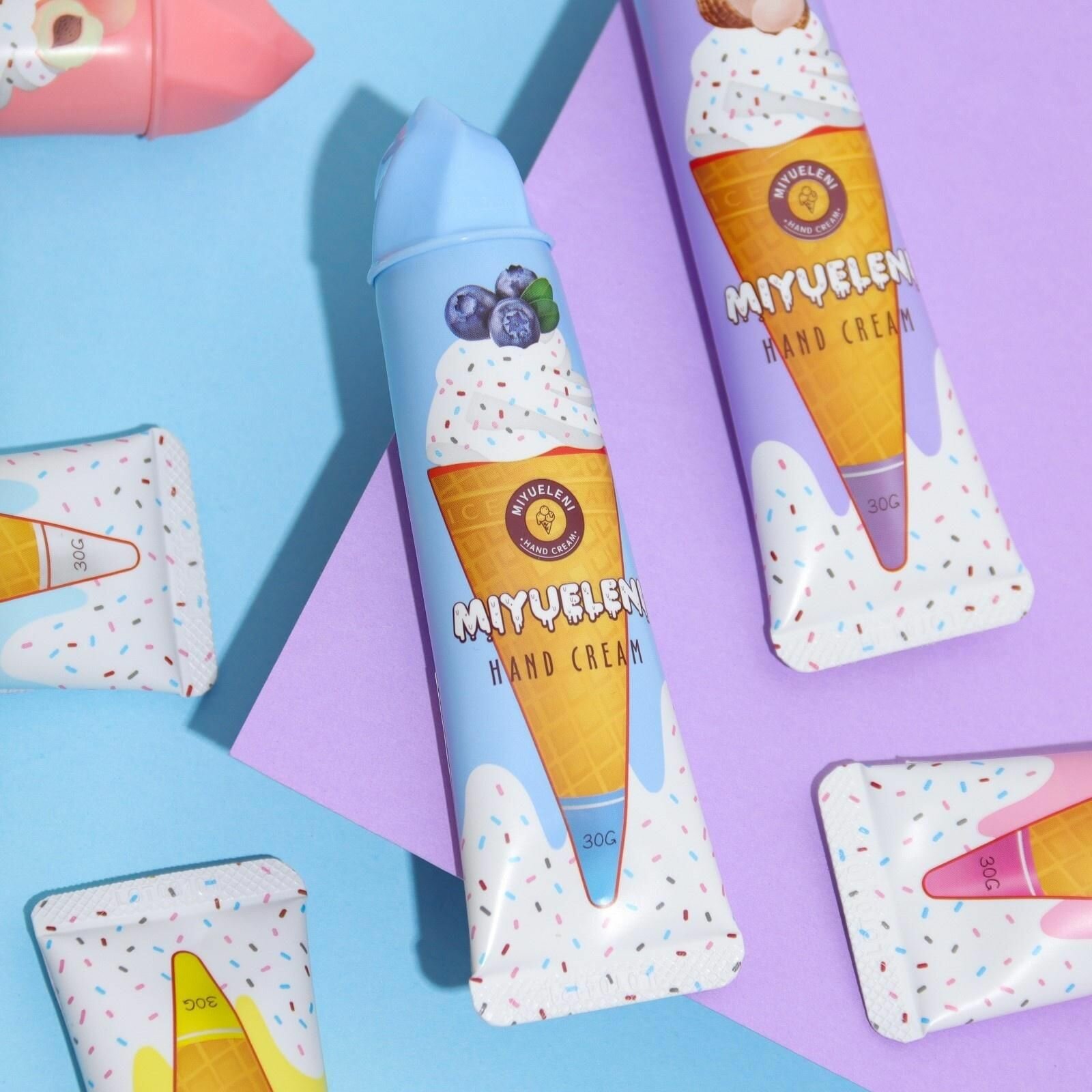 Крем для рук Черника с мороженым увлажняющий, 30 мл