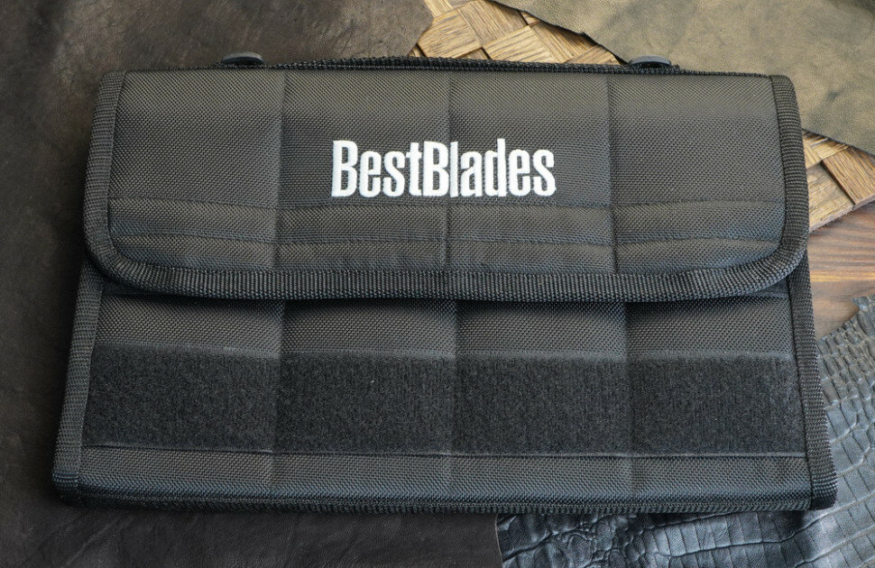 Сумка Bestblades для двенадцати складных ножей, Oxford 1680 D, силиконовые карманы