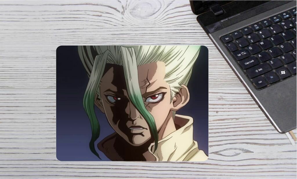 Коврик для мышки игровой 36 на 29 см GOODbrelok доктор стоун, DR. STONE №29