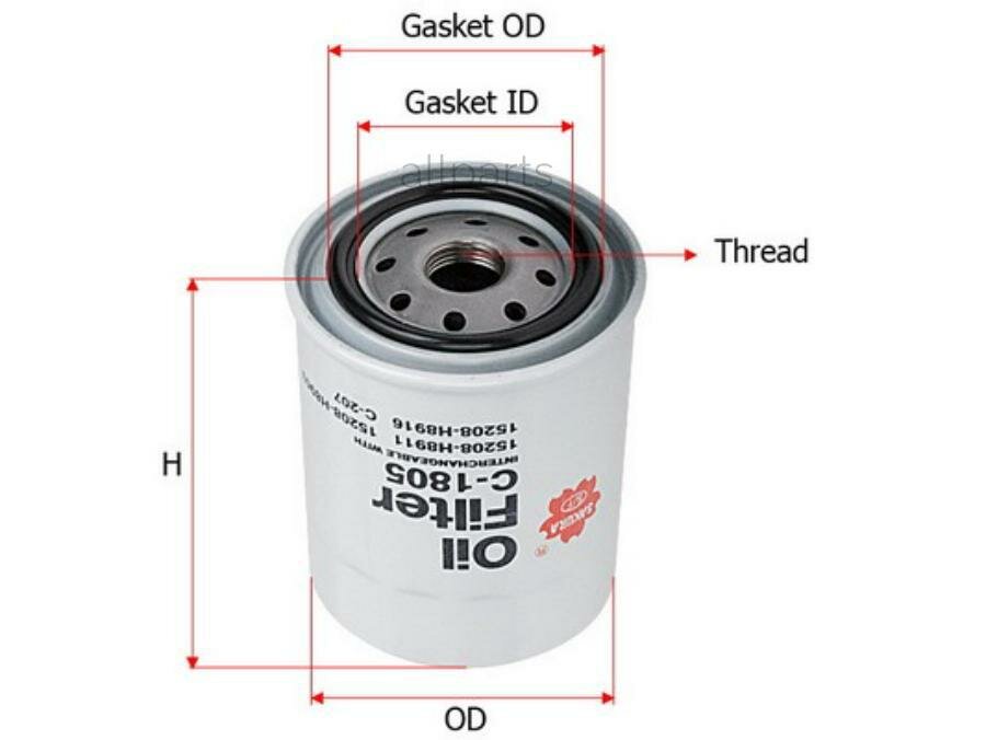 SAKURA C-1805 Фильтр масляный SAKURA C-1805