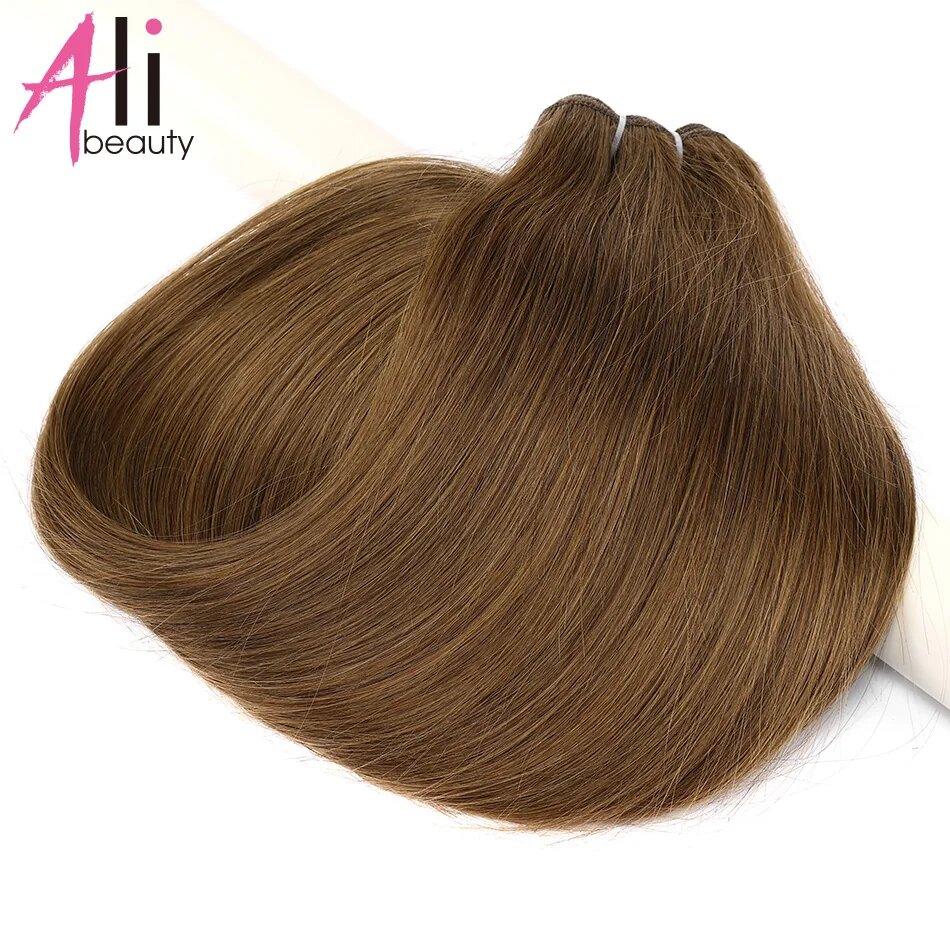 Каштановые прямые волосы ALI-BEAUTY, 28 дюймов, Цвет #6