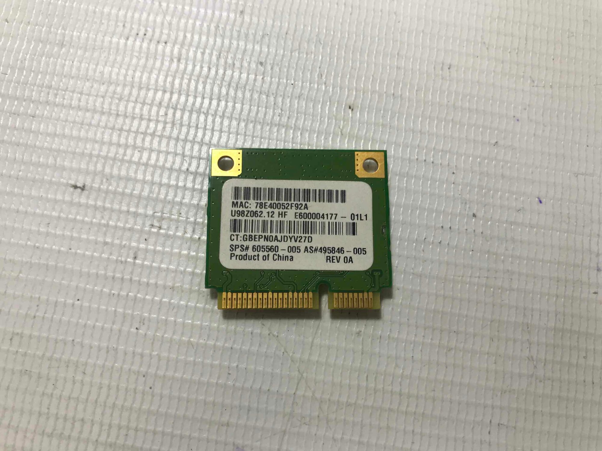 Wi-Fi адаптер для HP Presario CQ61