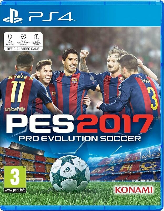 Игра PES 2017: Pro Evolution Soccer (русские субтитры) для PS4