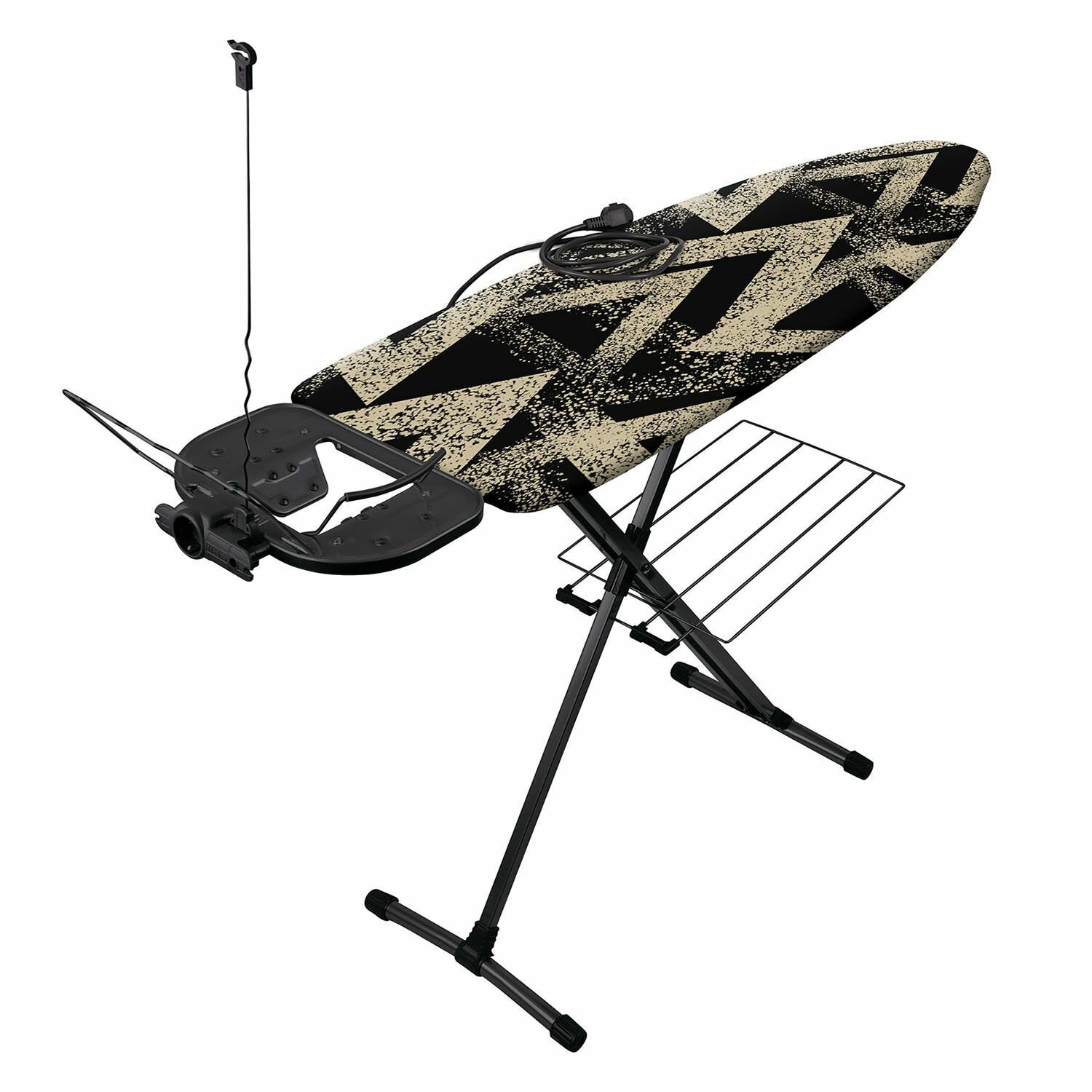 Гладильная доска Nika Бест, металлическая, с розеткой, съемным чехлом, 122x40 см