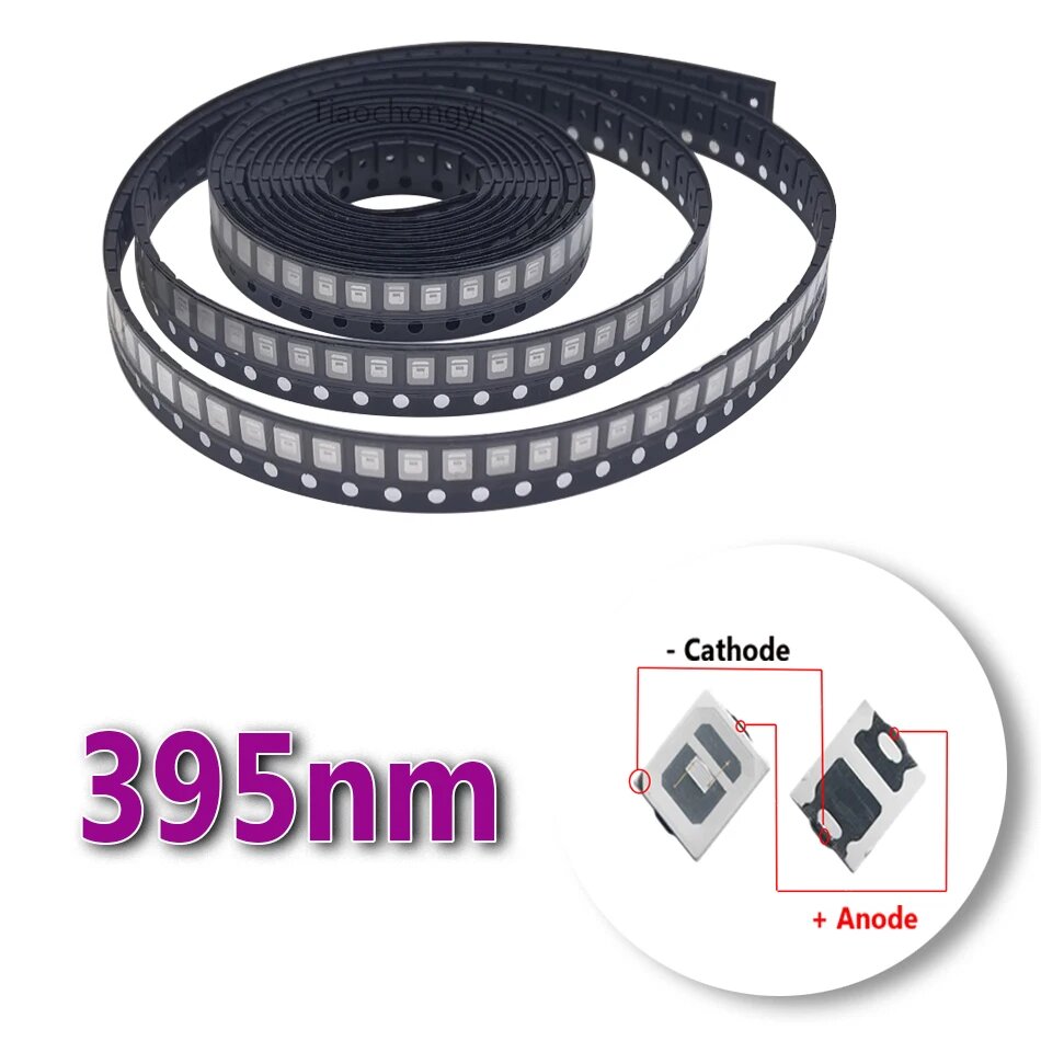 2835 3528 SMD УФ-фиолетовый свет чип лампы ltraviolet 0,5 Вт 0,2 Вт 395 нм 365 нм светодиодный светодиод светодиодная лампа