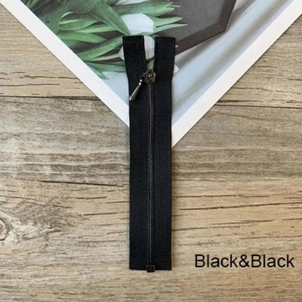 Мини-молнии для кукол 10*2 см, нейлон, белый, черный Черный, Black Black