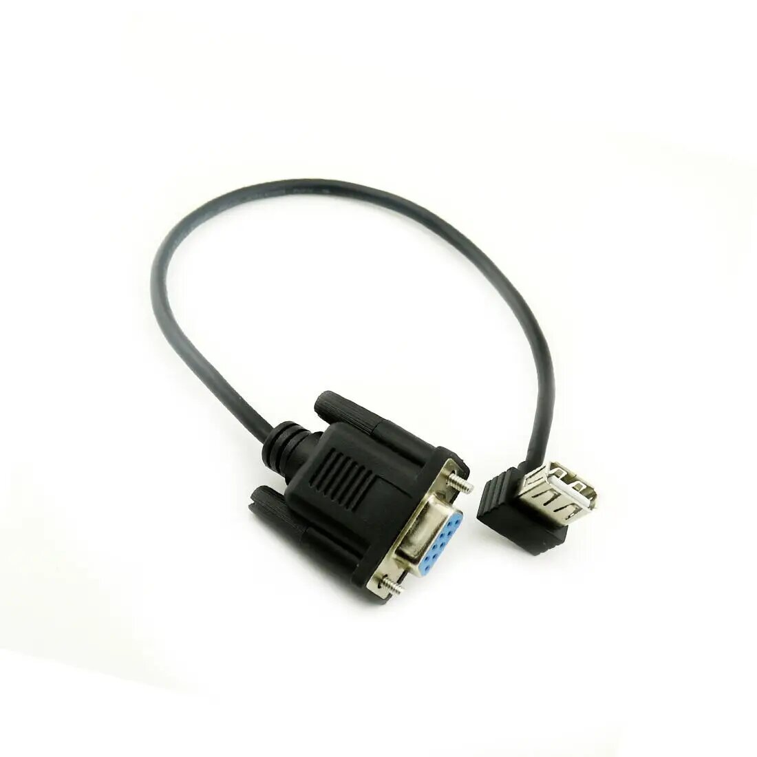 RS232 DB9 «мама» на USB 2.0 A «мама» адаптер последовательного кабеля 8 дюймов 25 см — фото 1