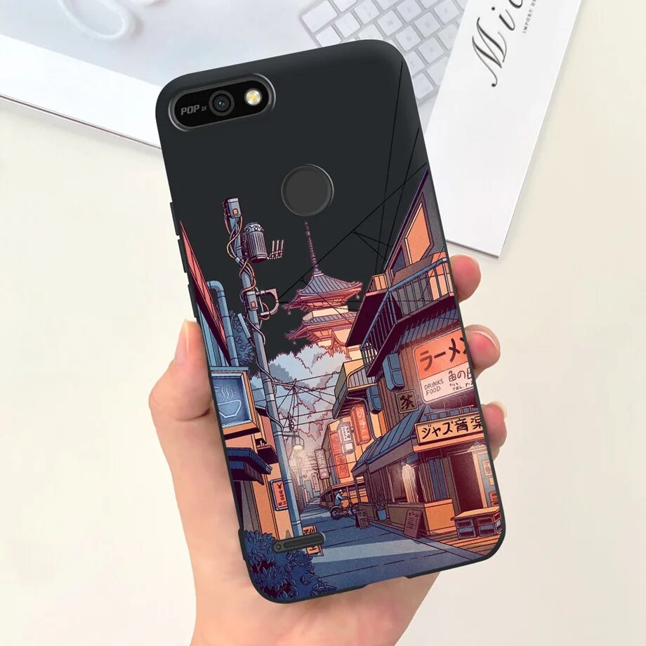 Чехол для телефона Tecno POP 2 F, противоударный защитный чехол на заднюю панель, мягкий силиконовый тонкий чехол из ТПУ для Tecno Pop2 2F B1c Bumper Funda