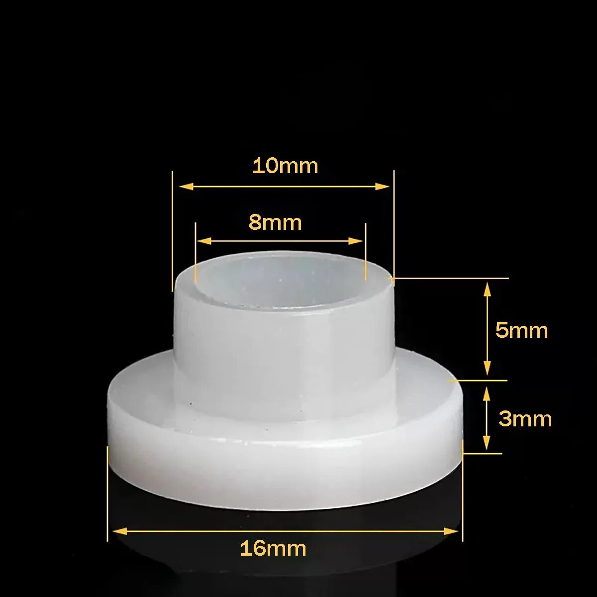 Т-образная нейлоновая шайба/пластиковая вогнутая выпуклая винтовая втулка Изоляционные частицы/Т-образная ступенчатая прокладка M3M4M6M8M10M12M20