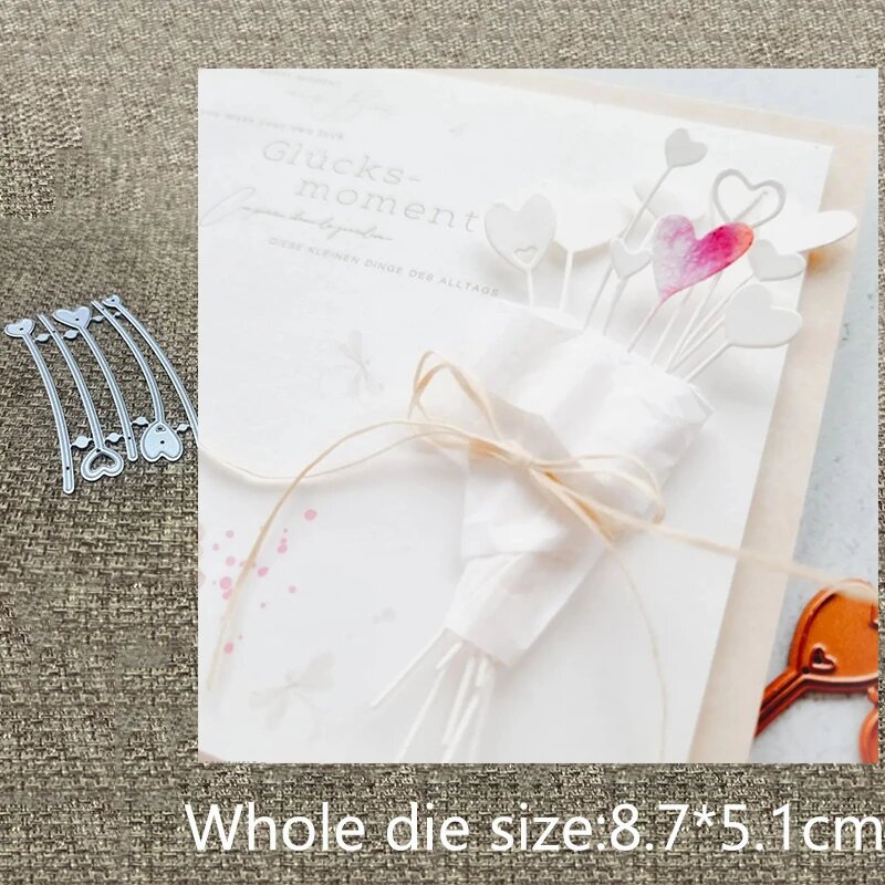 Металлический трафарет XLDesign в форме сердца B-1337