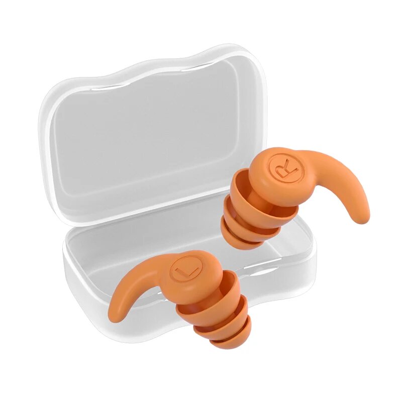 Силиконовые беруши для детей 5-12 лет Оранжевый, Orange