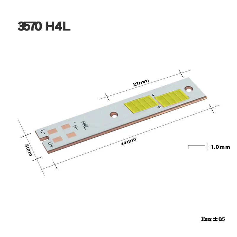 CSP LED фара 3570 H4L 40W, белый свет, 1шт