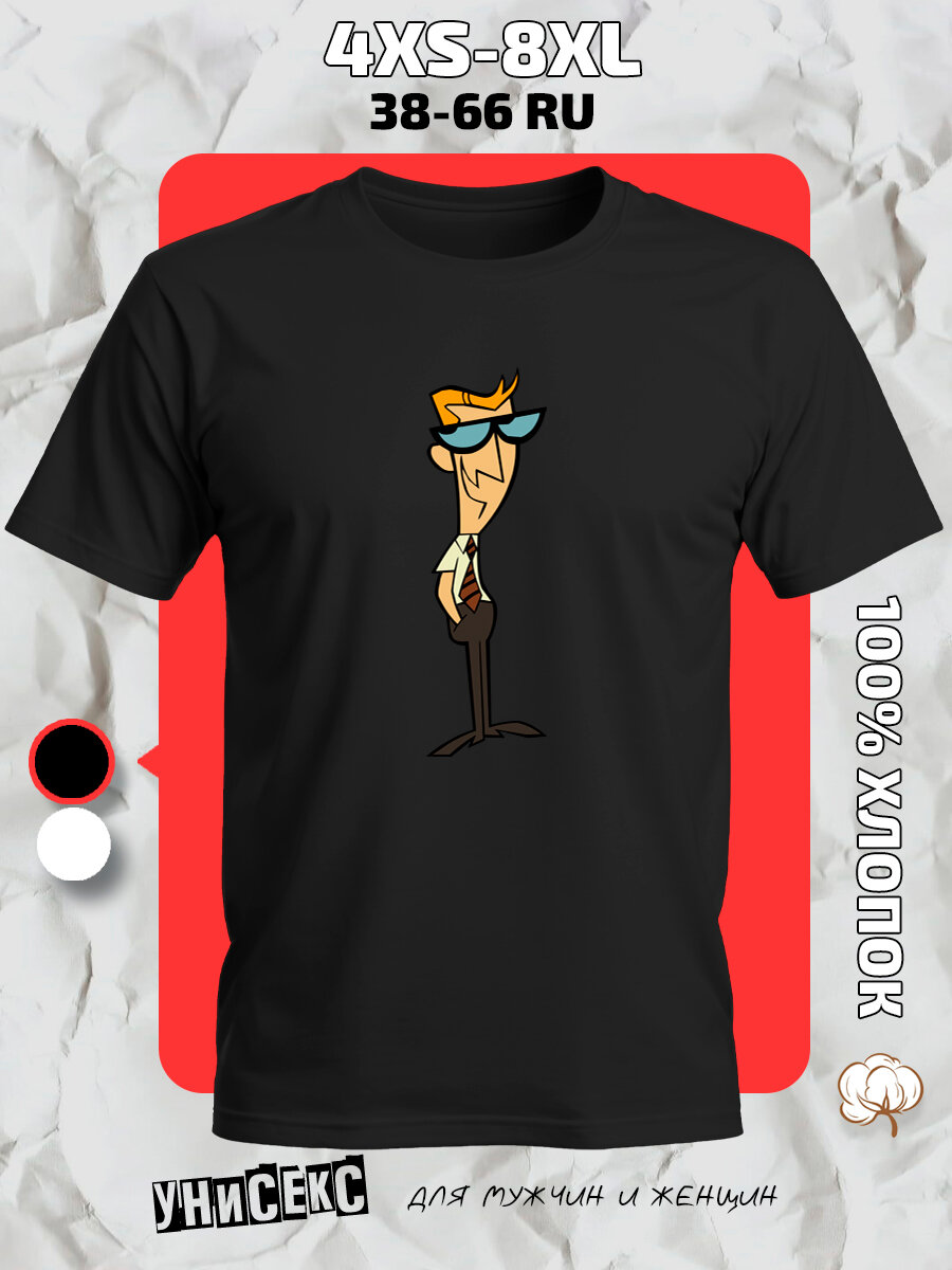 Футболка с принтом лаборатория декстера dexters laboratory папа dad