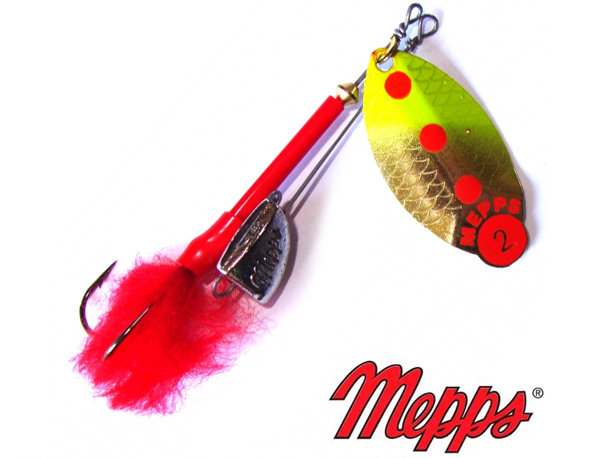 Блесна вращающаяся MEPPS Lusox 16.0г №2 #G fluo