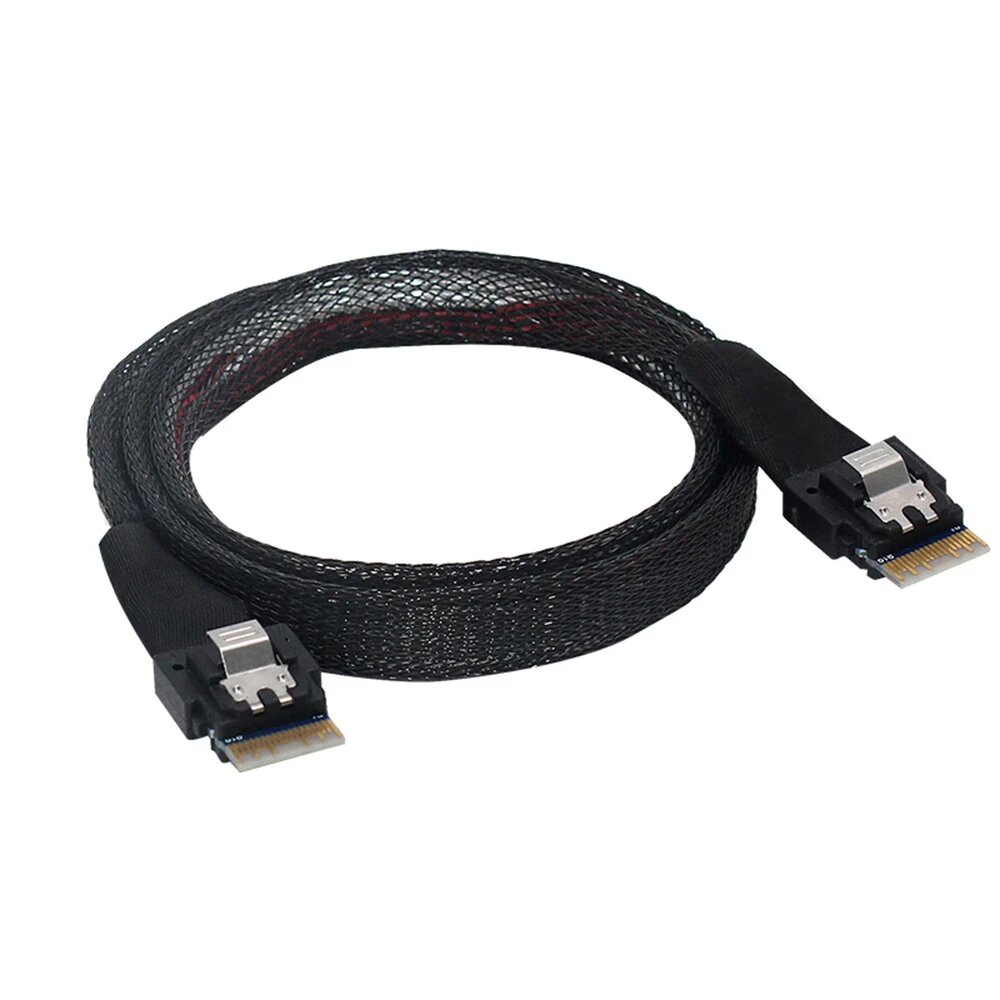 Кабель SAS SFF-8654 4i 38P 0.5M для серверной материнской платы