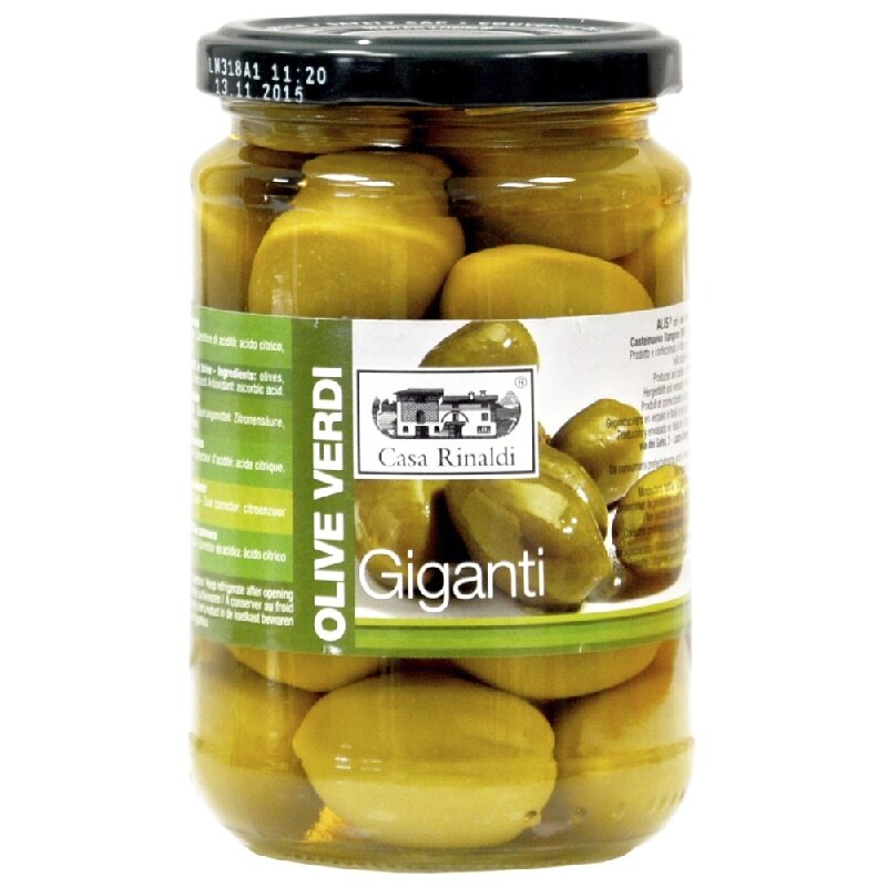 Оливки Casa Rinaldi гигантские Giganti /стекло/ 310г