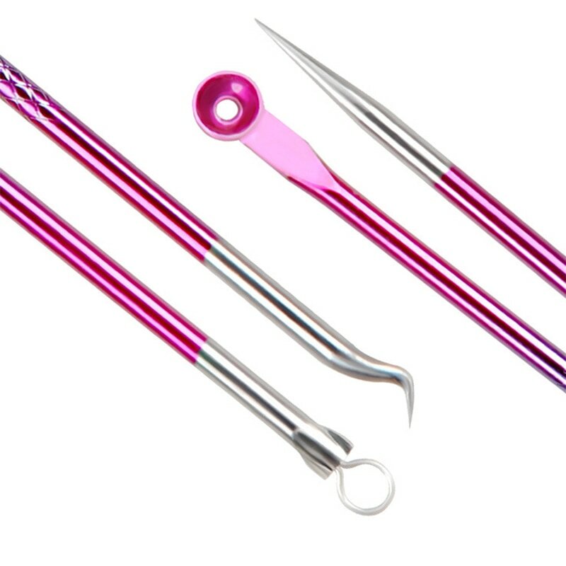 4 шт. для удаления прыщей и угрей - набор игл из нержавеющей стали для очистки пор лица