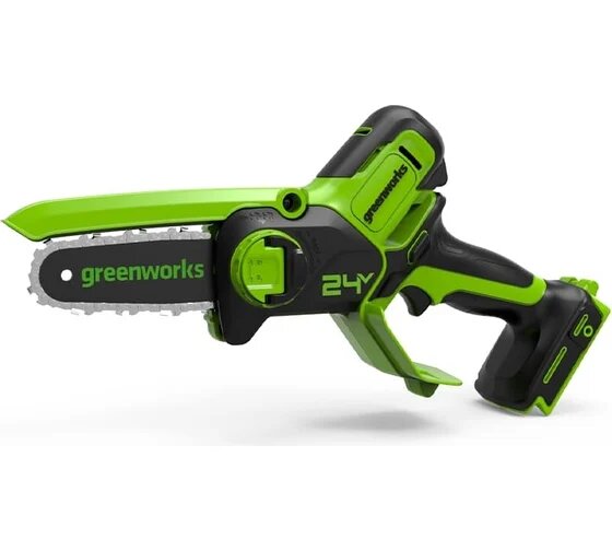 Цепная аккумуляторная мини пила GreenWorks 24V, 15 см, бесщеточная, без АКБ и ЗУ 2008707