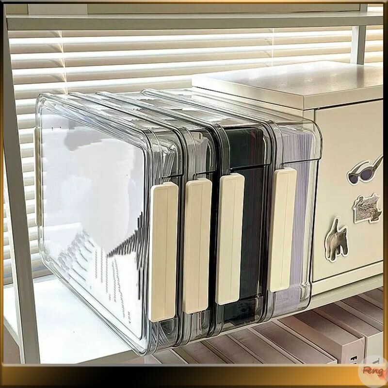 Компактный ящик для хранения документов формата А4 с защелками, отдельный органайзер для игрушек и прочих бытовых мелочей, контейнер для порядка в доме