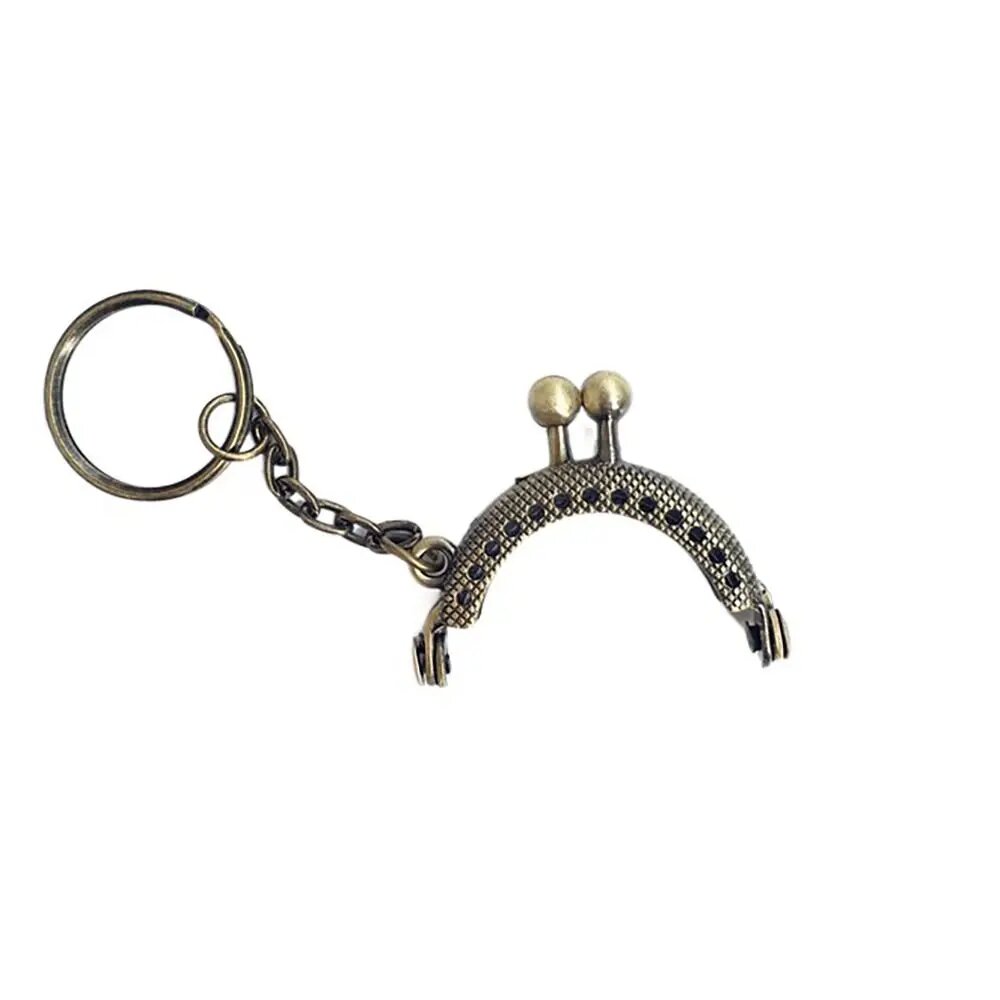 Металлическая рамка для кошелька с поцелуйной застежкой, винтажная мини-сумка, металлическая фурнитура, изготовление застежек для сумок bronze