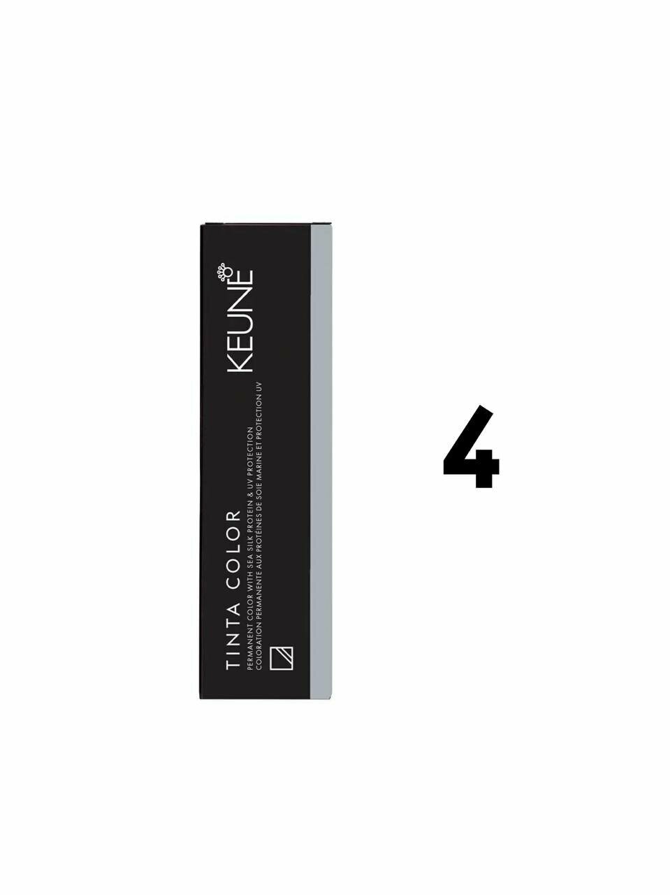 Keune Tinta Color 4 - Стойкая краска для волос средний шатен 60 мл