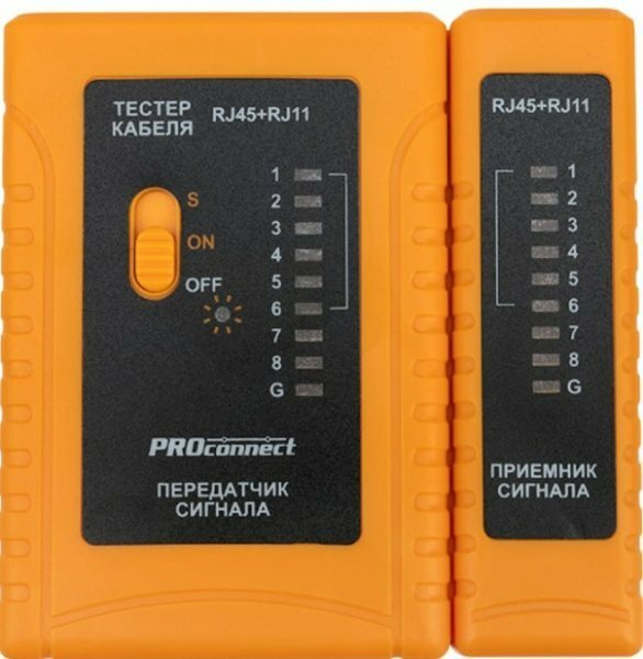 Тестер кабеля RJ-45+RJ-11 468 PROconnect