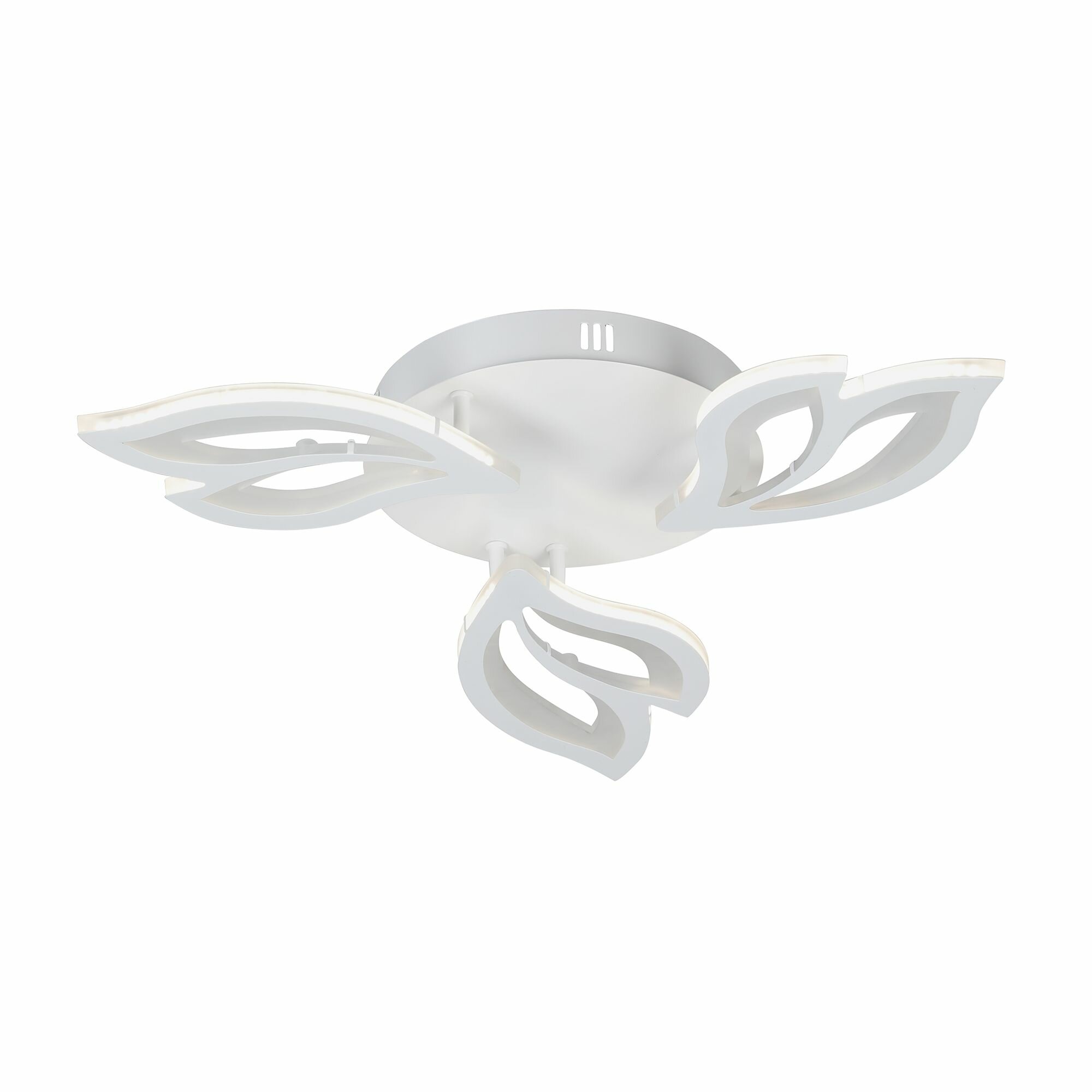 Люстра светодиодная Vitaluce V3893-0/3PL, LED 32Вт, 3900-4200К, 3080лм, 12м2, цвет белый матовый. %Распродажа!%