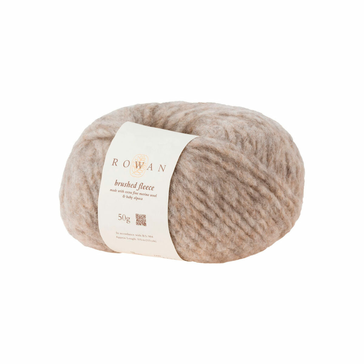 Brushed Fleece /Брашт Флис/ пряжа Rowan, 9802176 (263, cairn (пирамида из камней), бежевый)