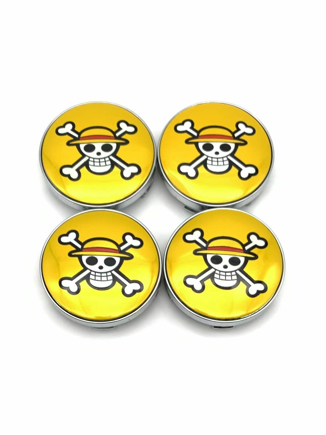 Колпачки заглушки на литые диски ONE PIECE/одна штука 60/56/10 мм, 4 шт.
