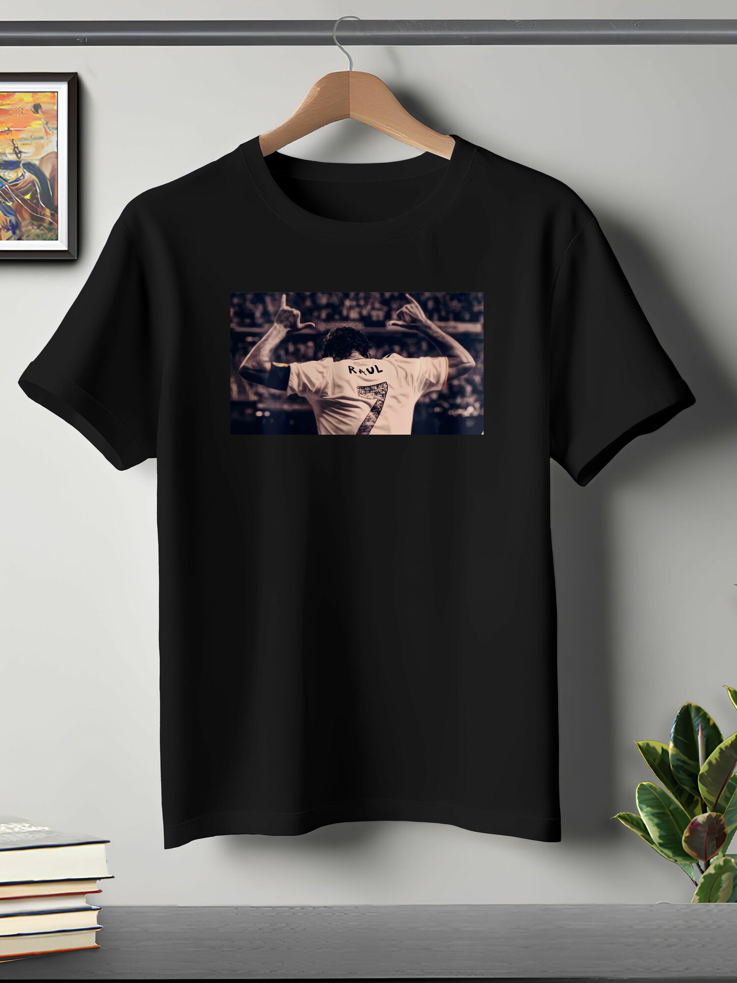 Футболка ONEQ унисекс 40-42 (XXS) размер с принтом Рауль, черная