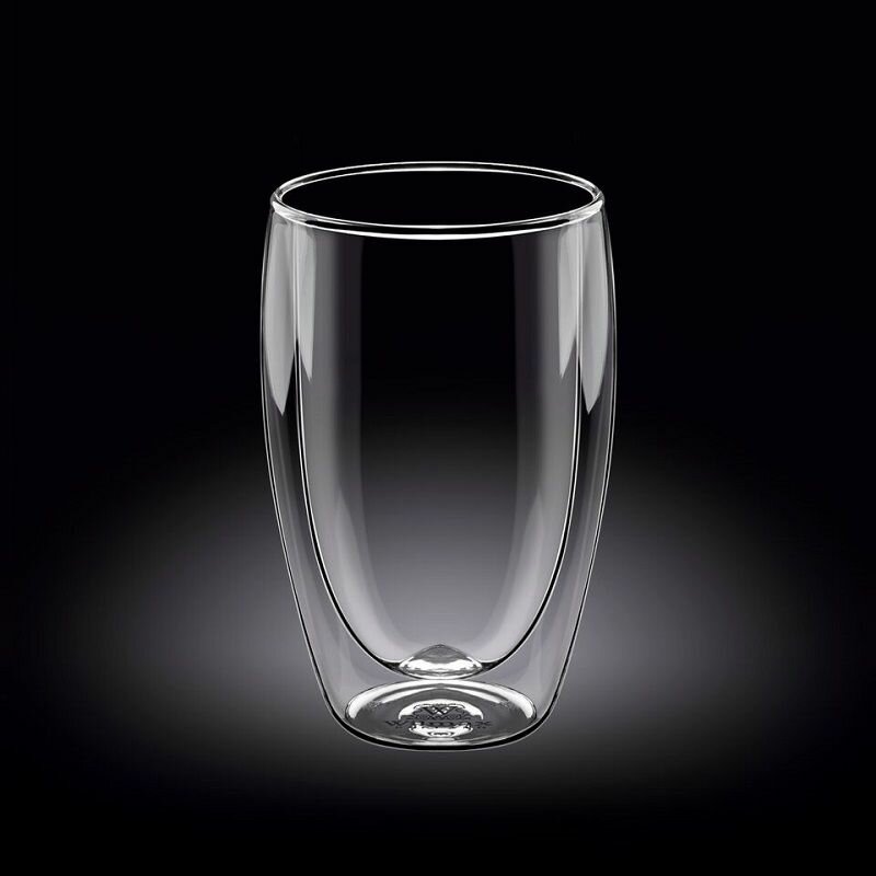 Стакан стеклянный двойные стенки "Thermo Glass Wilmax" 400мл