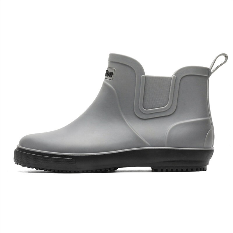 Новые мужские короткие резиновые сапоги для активного отдыха, легкие водонепроницаемые ботинки, низкие нескользящие резиновые сапоги для взрослых, женские резиновые сапоги.