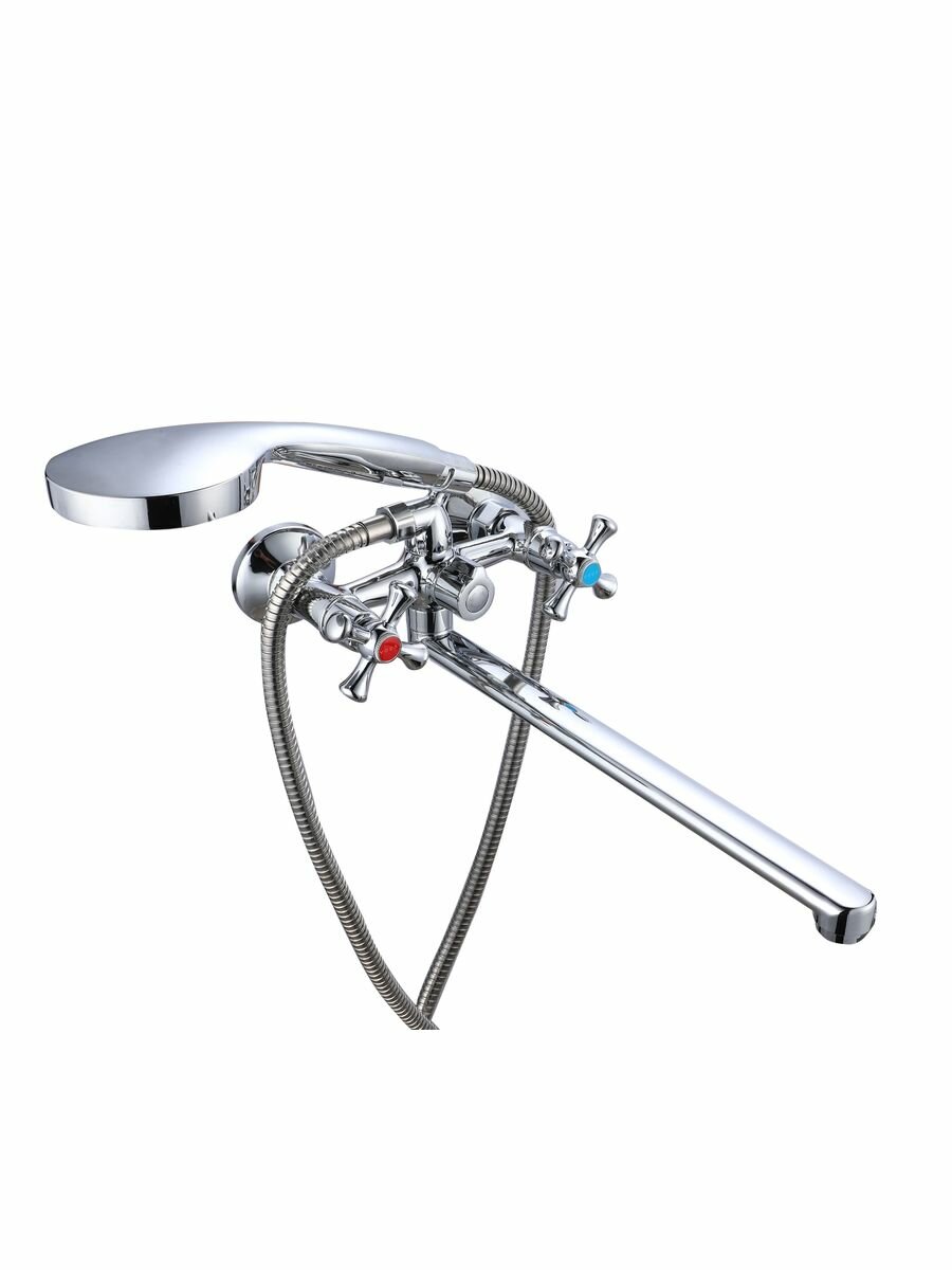 Смеситель для ванны/душа Esko LAGUNA настенный, двухзахватный, ручной душ, хром LGN31